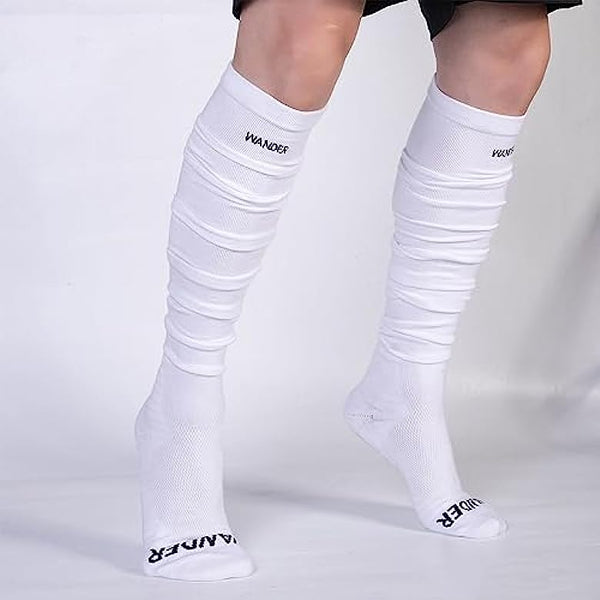 MEN SCRUNCH FOOTBALL SOCKS EXTRA LONG PADDED 2PACK | Wander Group