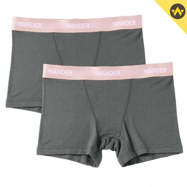 WOMEN BOXER BRIEFS 3" INSEAM 2 PACK | Wander Group